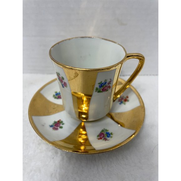 Warwick | Dining | Warwick Tea Cup Saucer Bone China England Heavy Gilt ...
